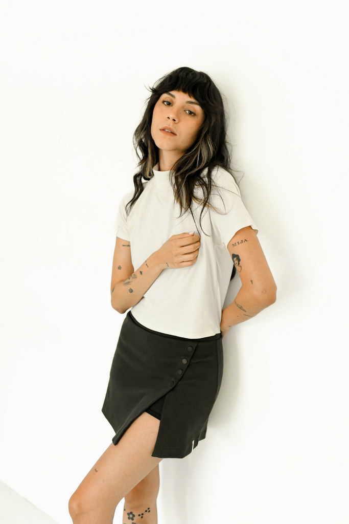 The Mock Neck Tee Sierra Madre Womens Golf Apparel Sierra Madre Golf